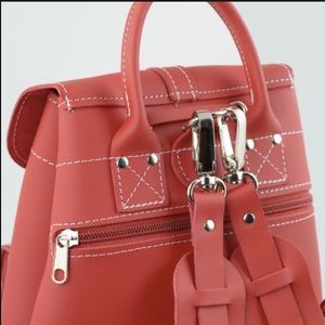 grafea | Bags | Grafea Red Leather Backpack | Poshmark